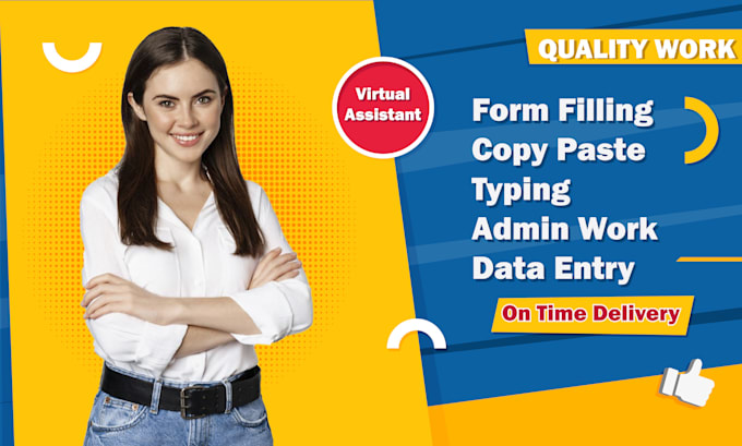 Do form filling,data entry,copy past ,typing,admin work by Uzmarauf159 | Fiverr