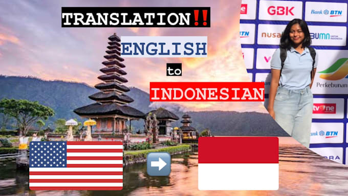 Translate english to indonesia professionally and manually by ...