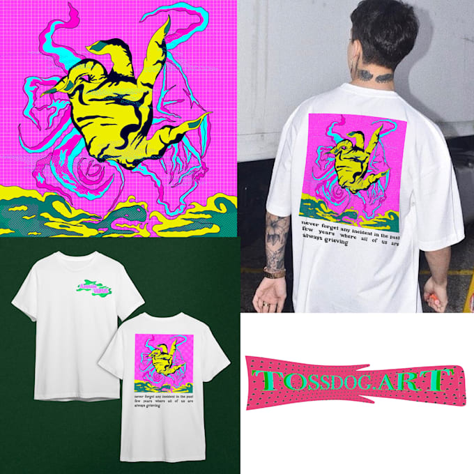 Draw streetwear artwork design for your clothing by Tossabayu | Fiverr