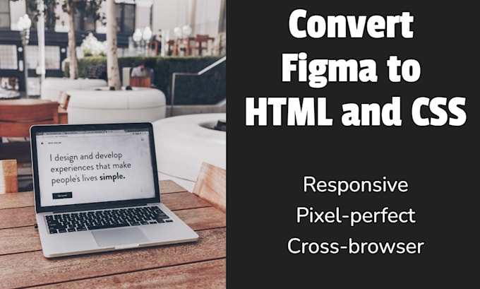 Convert figma files to html and css by Tretiakova | Fiverr