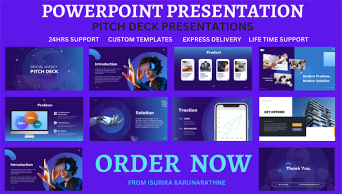 Do powerpoint presentations and pitch deck presentations by Isurikakaru ...