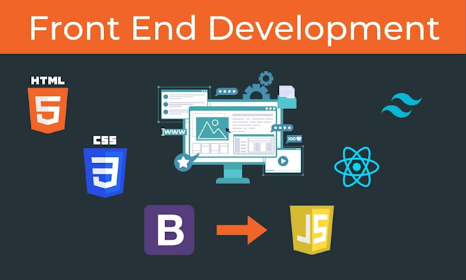 Be your front end developer with html, tailwind css, javascript and ...