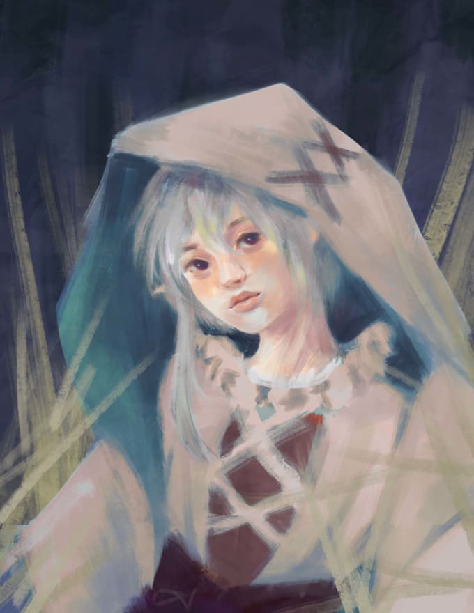 Create unique drawing for your character by Yufeini | Fiverr