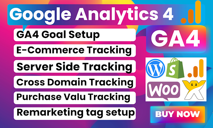 Setup or fix google analytics 4, ga4 ecommerce tracking, conversion tracking gtm by Probir_track ...