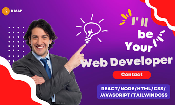 Be your react js developer or fullstack developer by Team_kmap | Fiverr Be your react js developer or fullstack developer by Team_kmap | Fiverr