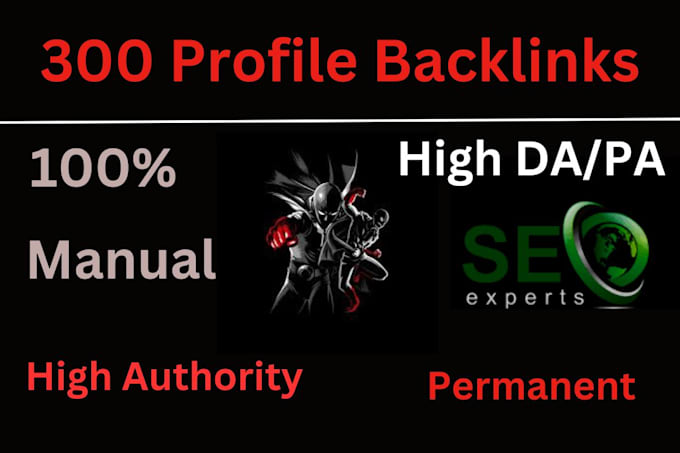 Do 300 high dr da profile backlinks manually for seo link building by ...
