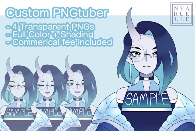 Create custom pngtuber model for streaming by Nyaruelle | Fiverr