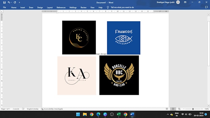 Do logo design, data entry, graphic design by Nagajyothi6644 | Fiverr