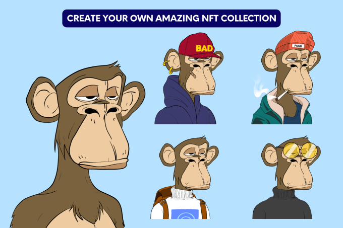 Create custom nft artworks for you by Mohithpeter3 | Fiverr