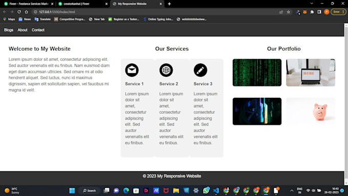 Create blog, landing page for you by Creatorkanhat | Fiverr