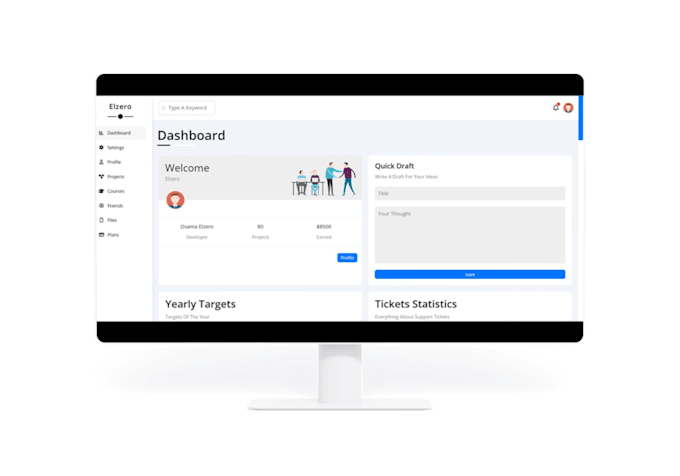 Make a great responsive front end website for you by Mahmoudelhosen ...