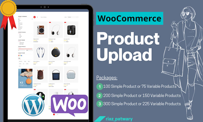 Upload products on woocommerce store,product management by Riaz_patwary ...
