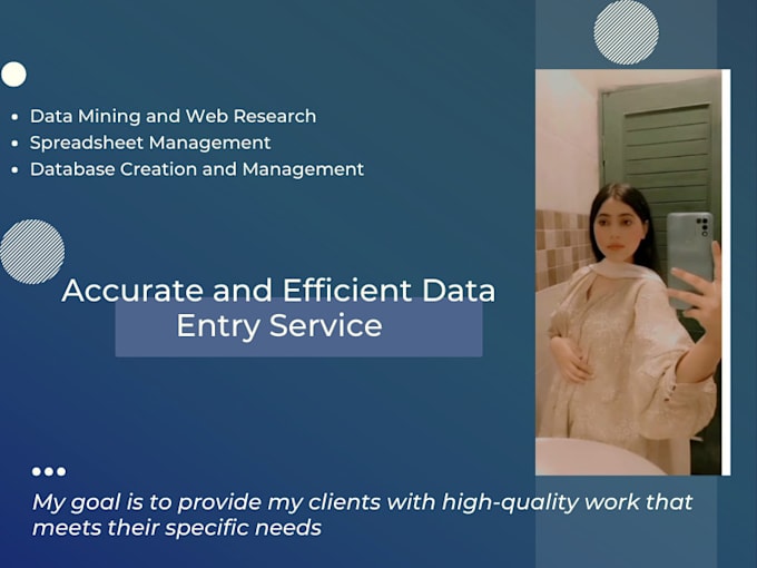 Do accurate and efficient data entry service by Areeba_1231 | Fiverr