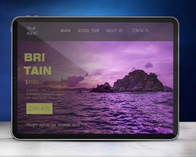 Make a unique, convenient website design with a thoughtful logical ...