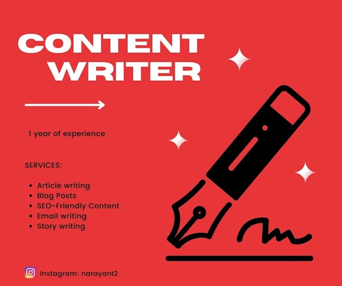 Do creative content writing for articles, blogs by Narayantosh | Fiverr