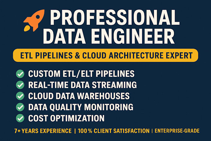 Build a data engineering pipeline by Asheone | Fiverr