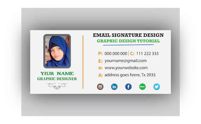 Html create professional and clickable email signatures by Expert_sumi | Fiverr