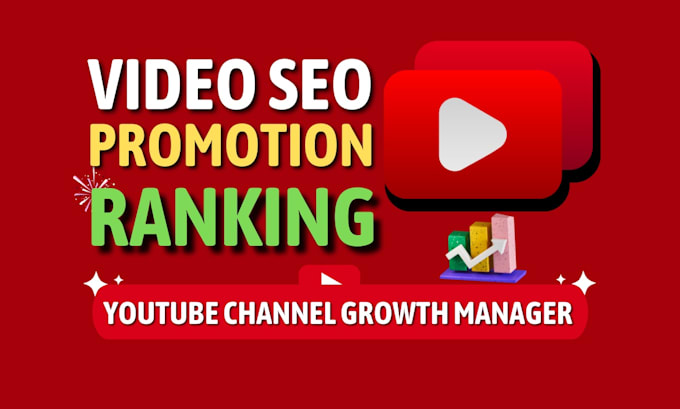 Be your youtube channel growth manager video seo promotion ranking by ...