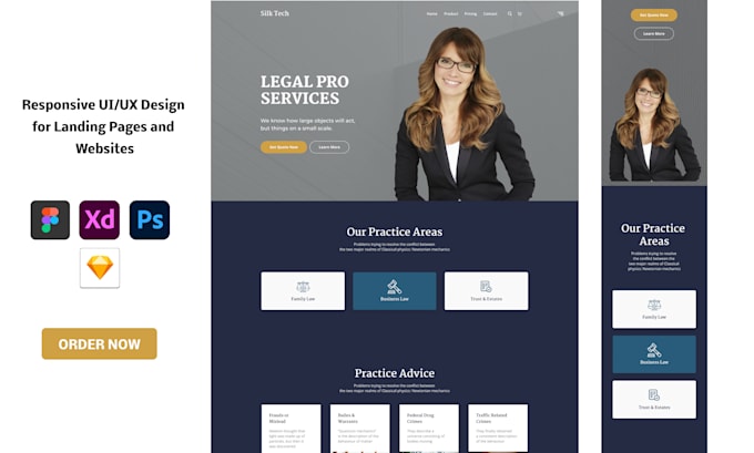 Design a unique modern landing page by Karrar_wazir | Fiverr
