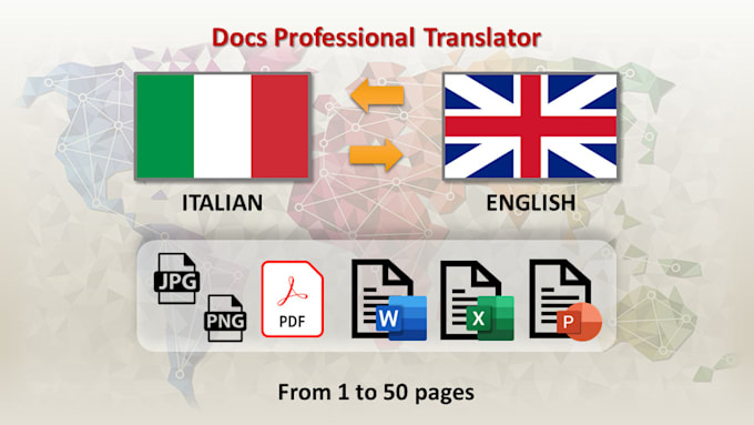 Translate your docs from english to italian and viceversa by Sundayask ...