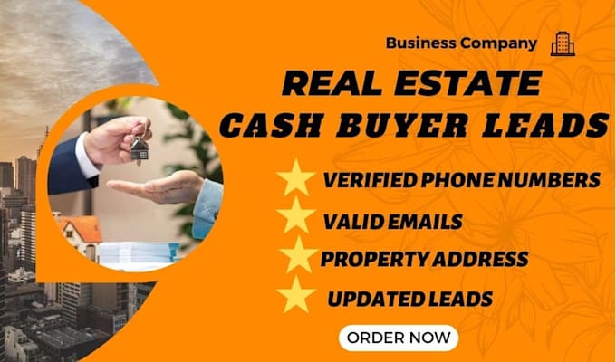 Provide active cash buyer leads by Ahtshamkhan74 | Fiverr