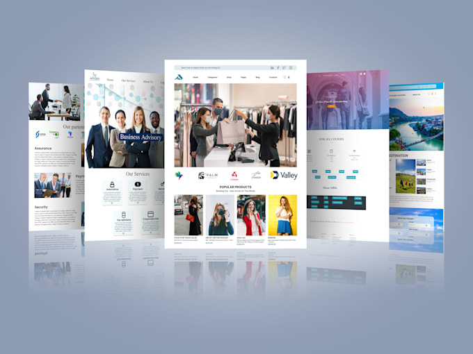 Do a modern website design, web development, ecommerce website by ...
