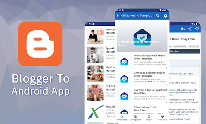 Convert your blogger blog to android app by Interspire_nitu | Fiverr