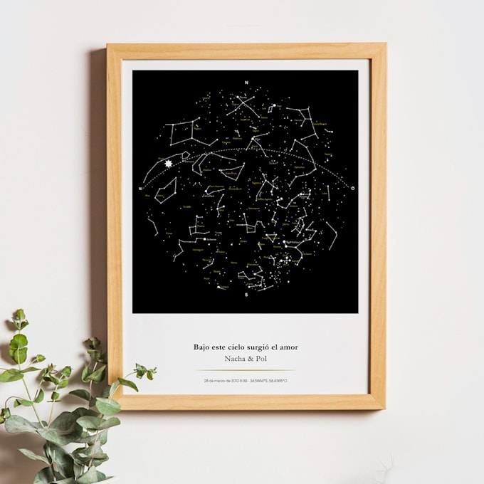 Design custom star map by Boticaquiquelab | Fiverr