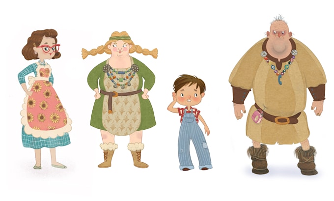 Create a custom character design by Sheridan_design | Fiverr