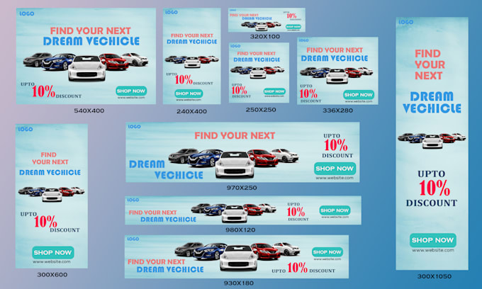 Create static and animated web banner for social media and google ...