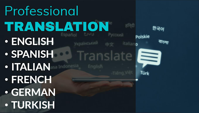 Provide professional translations in many languages by Seyidahmety | Fiverr