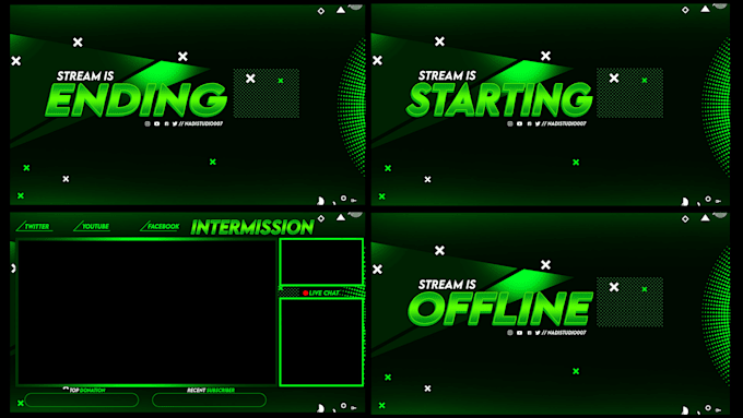 Progettare schermate twitch, schermata iniziale della schermata offline ...