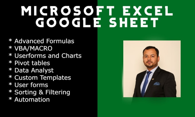 Create excel spreadsheet, google sheet, macros, vba by Mjunaidk | Fiverr