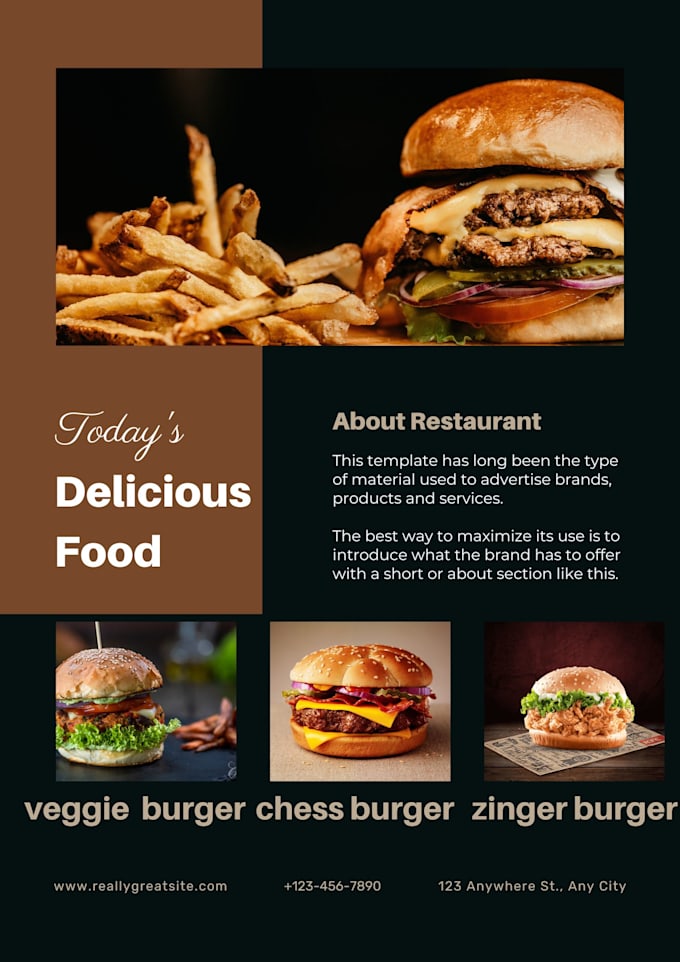 Make an amazing junk food video and a junk food flyer by Tarzenmovies ...