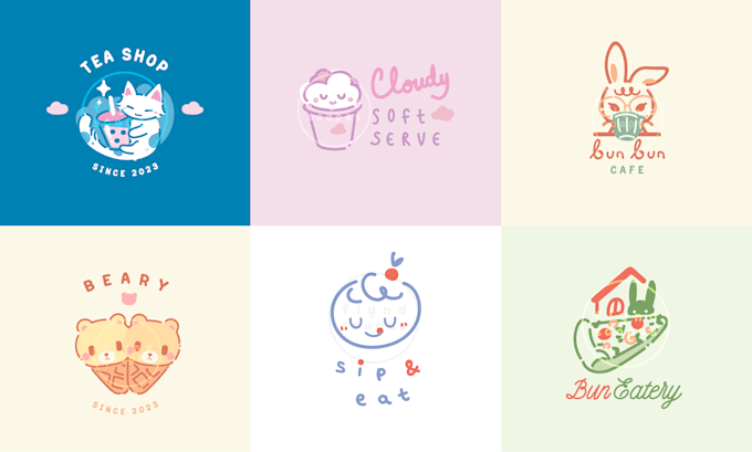 Design cute business logo and digital branding identity by Flyndscapes ...