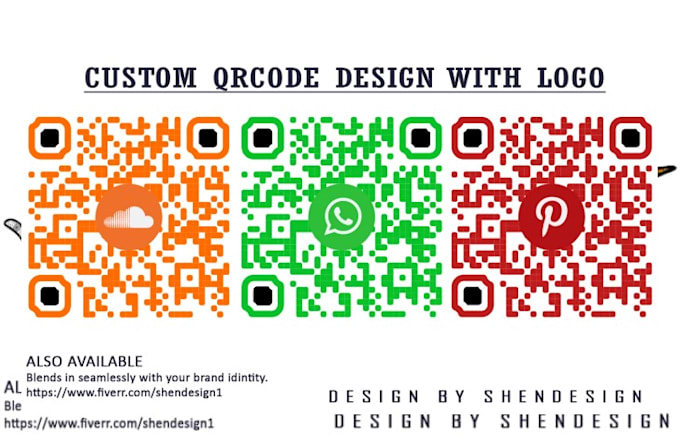 Create a professionnel qr code desing with your logo by Aliklay12 | Fiverr