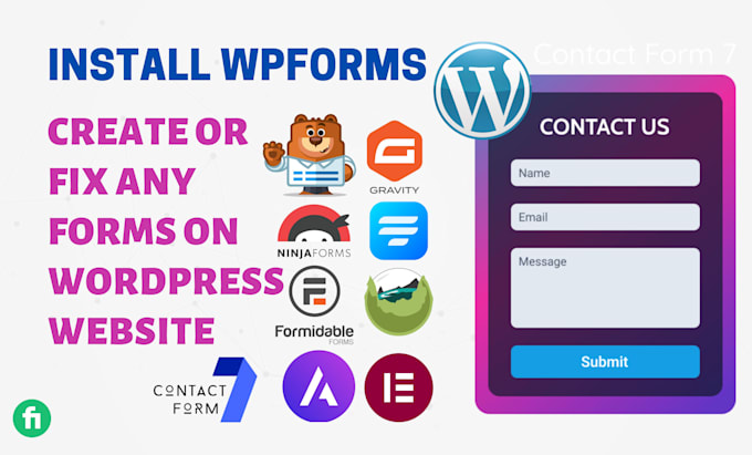 Create wpforms and fix any form on wordpress website by Www_shiblenur | Fiverr