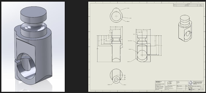 Create intricate 3d cad models and drawings in solidworks by ...