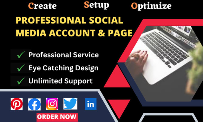 Create Set Up Your All Social Media Accounts Or Page Perfectly By