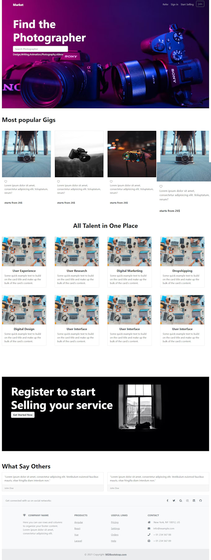 Be Your Front End Developer Html Css Bootstrap Javascript By Ayan515 Fiverr 0151