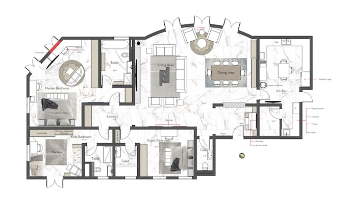 Design your space to suit your needs by Annitaaj | Fiverr