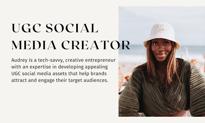 Create ugc social assets for your brands product or service by Audreyaddo | Fiverr
