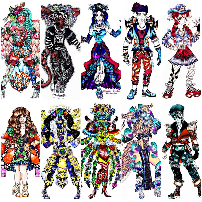 Design an outfit for your characters by Henry_arkwright | Fiverr