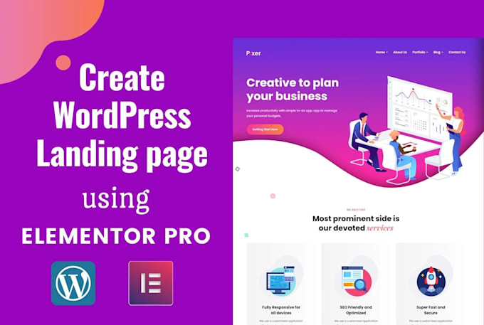 Create responsive wordpress website design or wordpress landing page design by Jawjawrakhaine ...