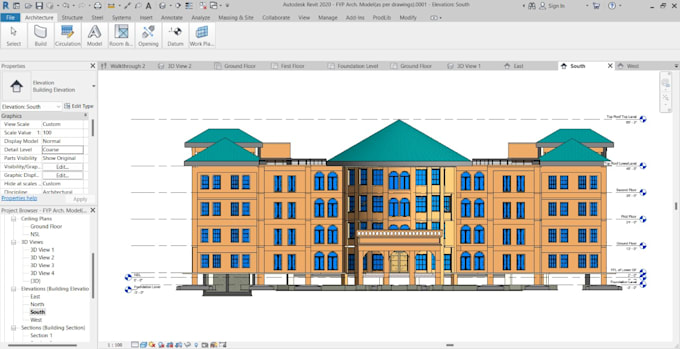 Use revit to make a bim model of your building by Haseebullah070 | Fiverr