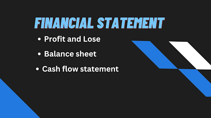Prepare income statement, profit loss financial statements by ...