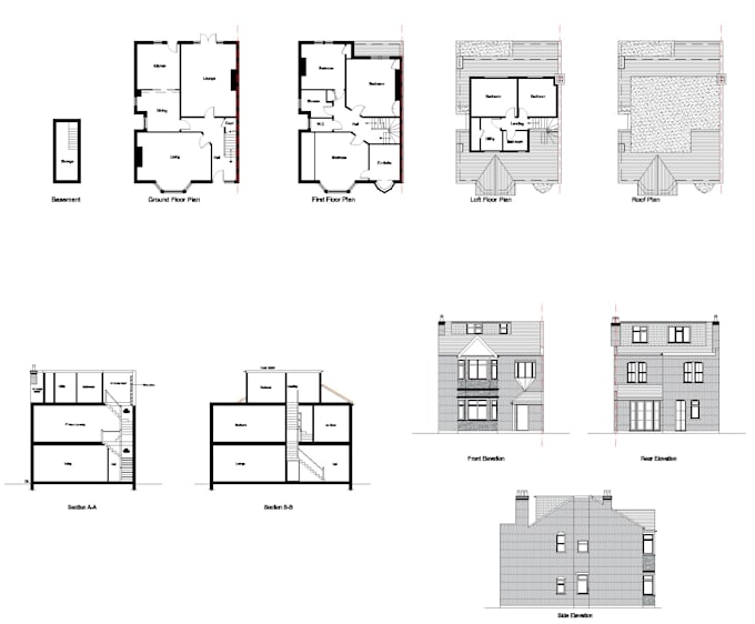 Do uk planning drawings, building regs drawings, loft conversion by ...