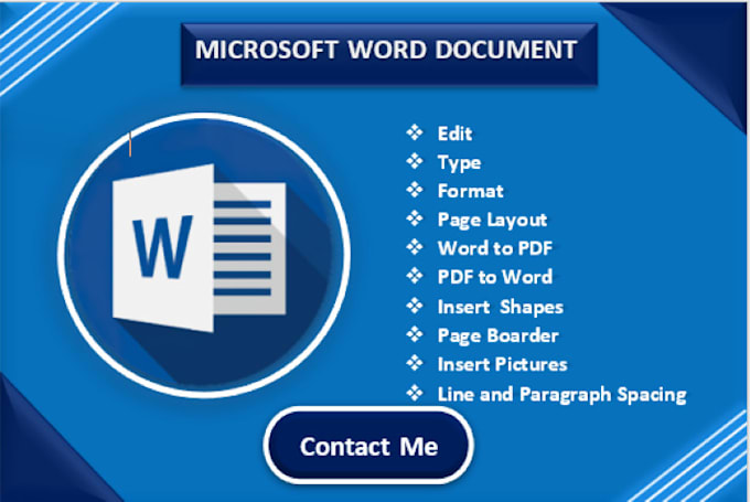 Do format design create and edit any document in ms word by Sanashah525 ...