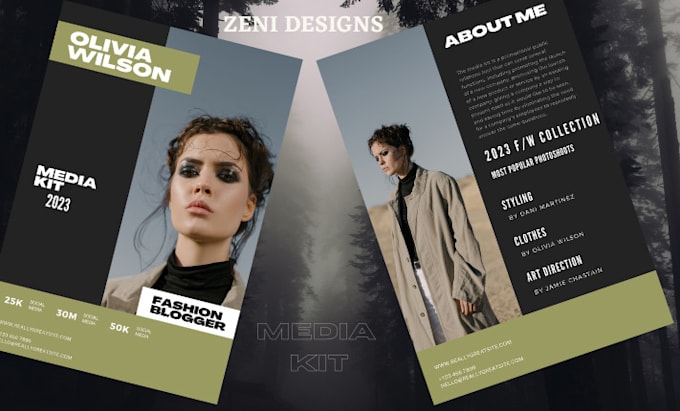 Design your media kit, press kit, artist epk, speaker sheet by ...