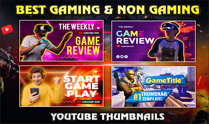 Design a high quality gaming youtube thumbnail by Psking_official | Fiverr